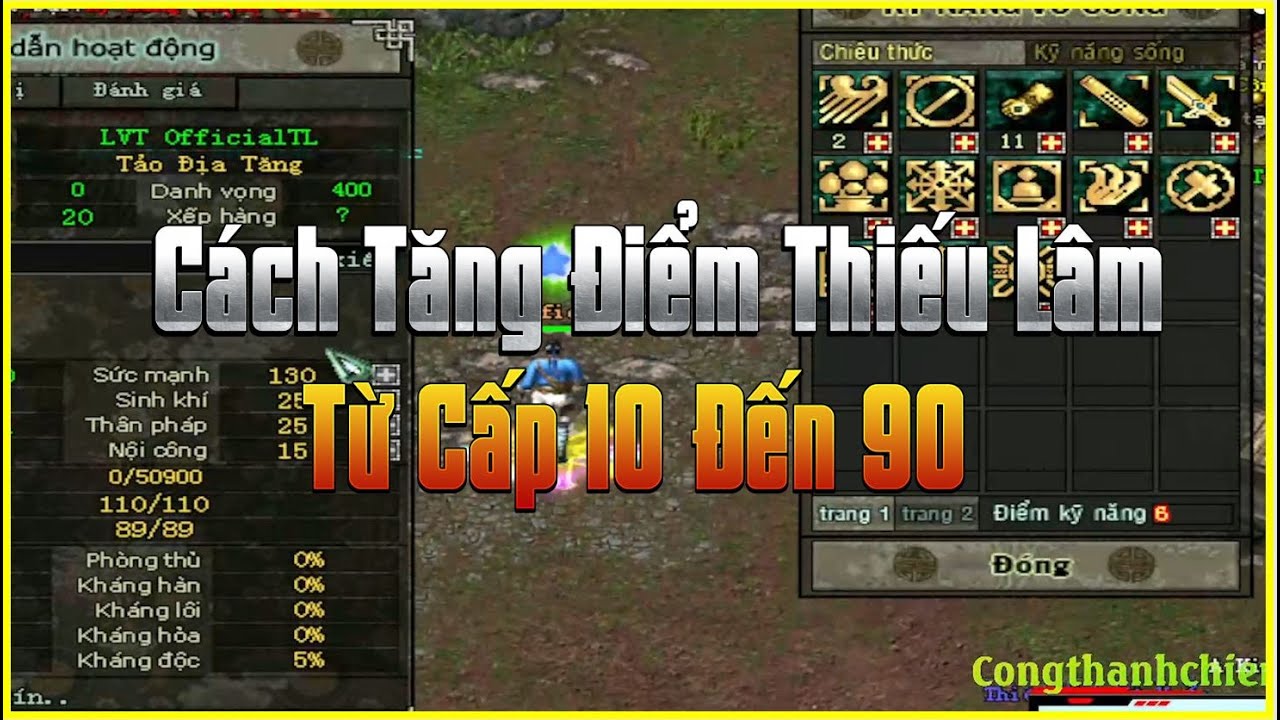 Hướng Dẫn Cách Tăng Điểm Thiếu Lâm Từ Cấp 10 Đến 90 Để Cày Cấp Tối Ưu ...