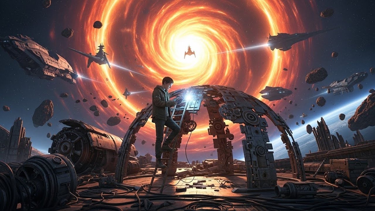 Exiled To Orbital Junkyard At 16 He Built A Scrap Fighter Jet Everyone ...