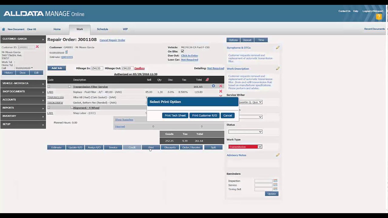 Manage Online: Technician Cost and Time Tracking - YouTube