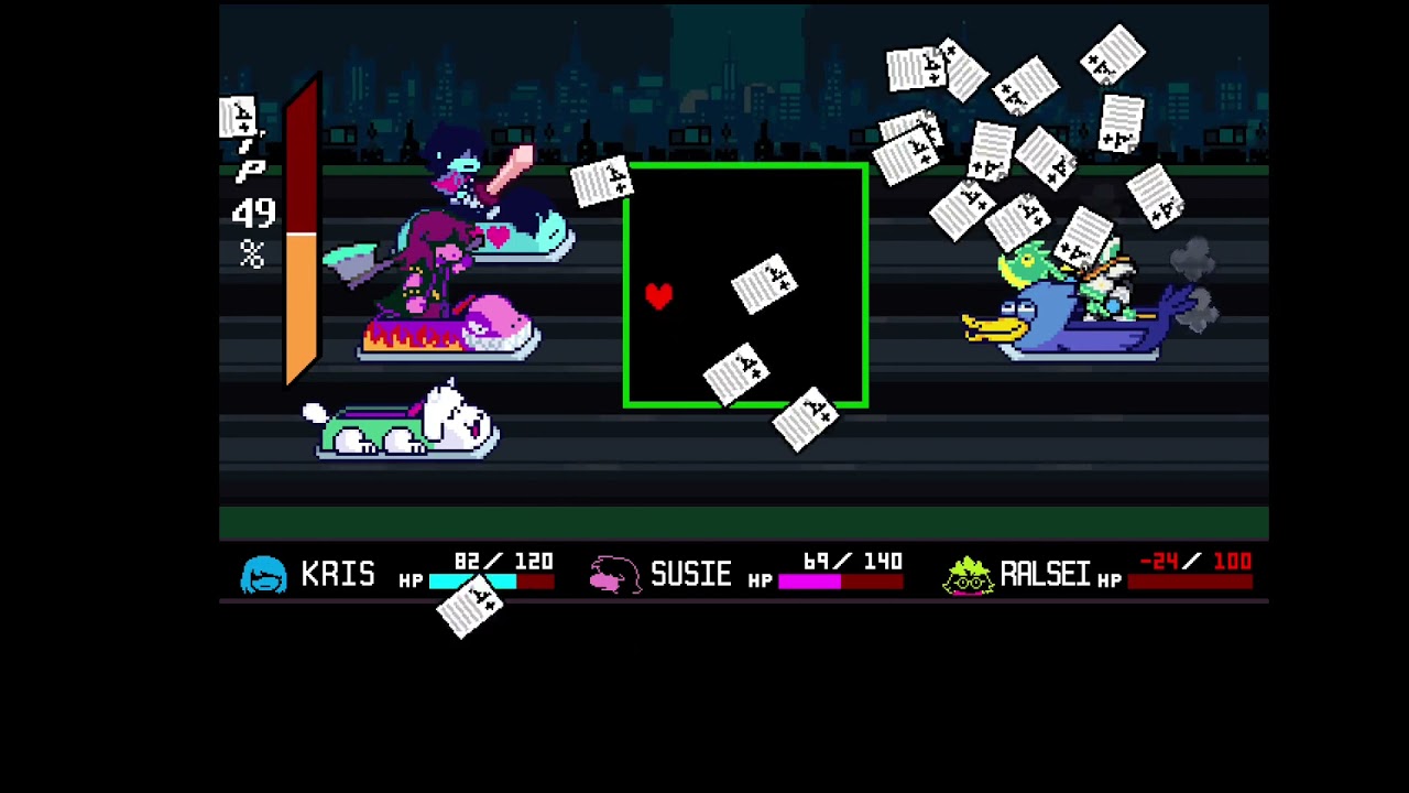 Berdly Boss Fight 1 / Roller Coaster Boss Fight | Deltarune Chapter 2 ...