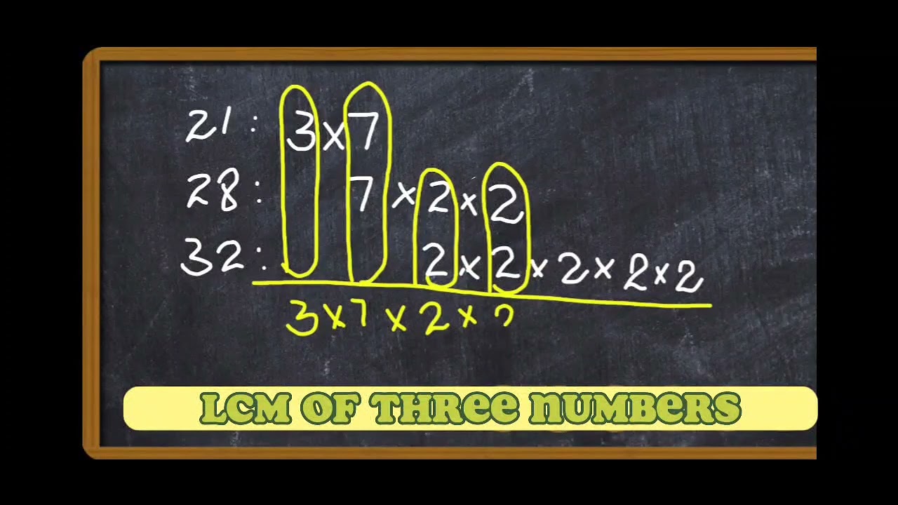 How to find LCM of Three numbers ||least common multiple |laws of maths ...