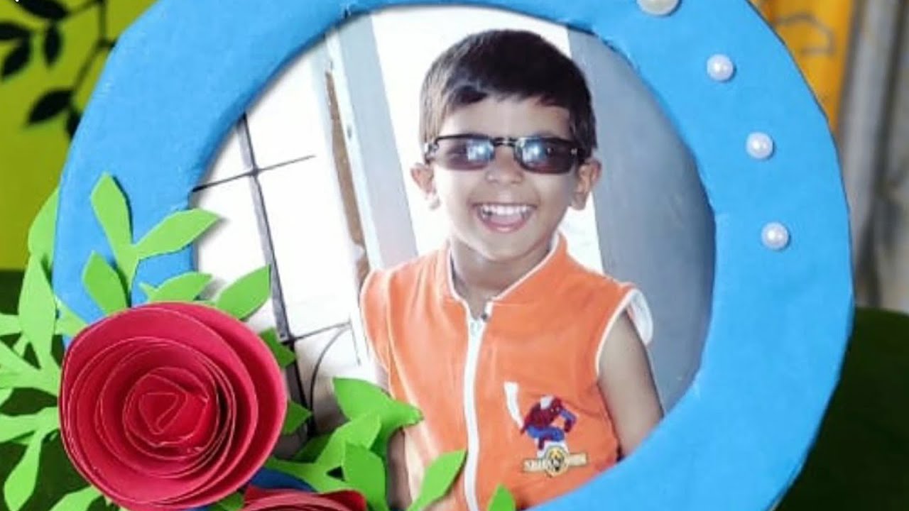 How to make Creative photo Frame for Kids - YouTube