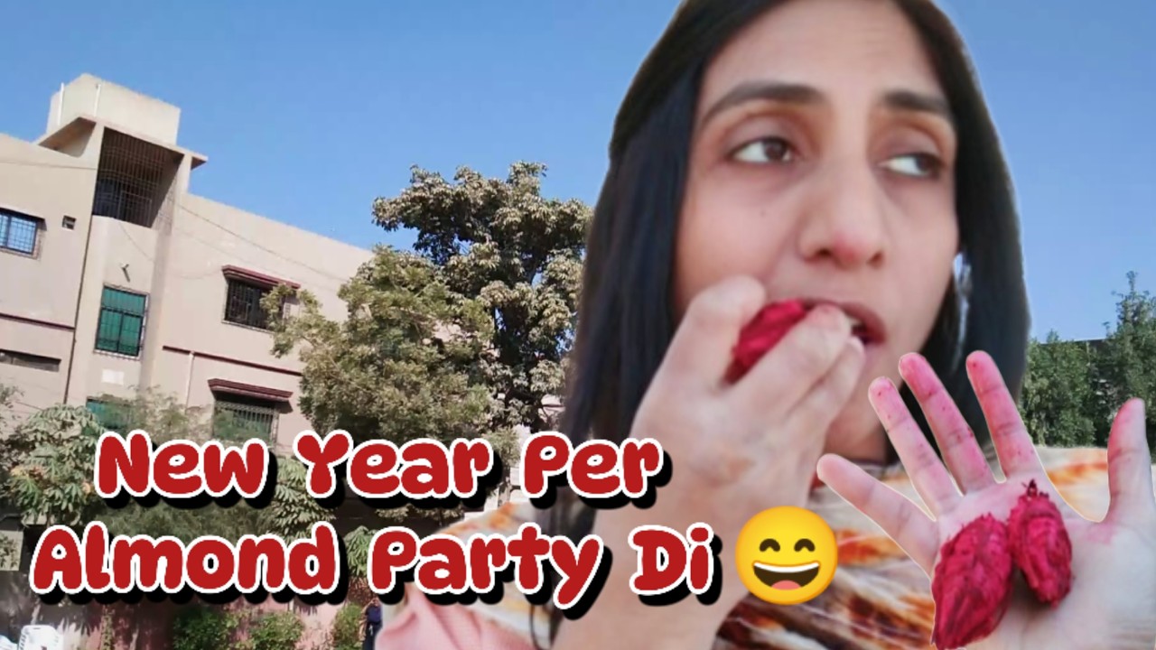 New Year Per Almond Party Di 😀 - YouTube