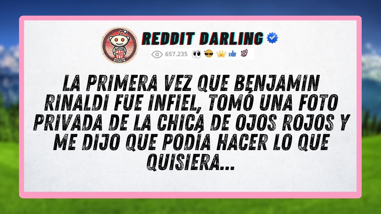 La primera vez que Benjamin Rinaldi fue infiel, tomó una foto privada ...