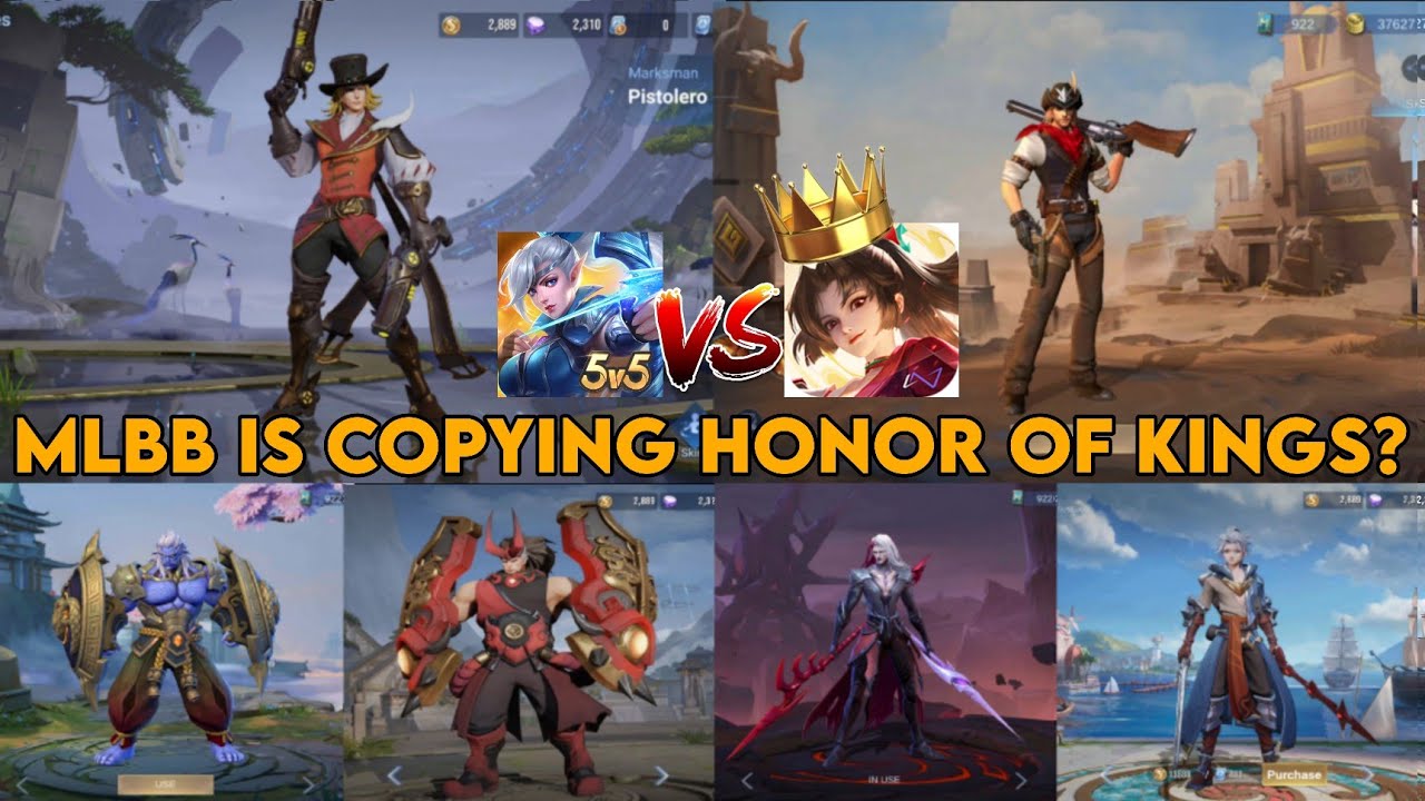 🛑Is MLBB Copying Honor Of Kings Not LOL MLBB Vs HOK Part3 | Which GAME ...