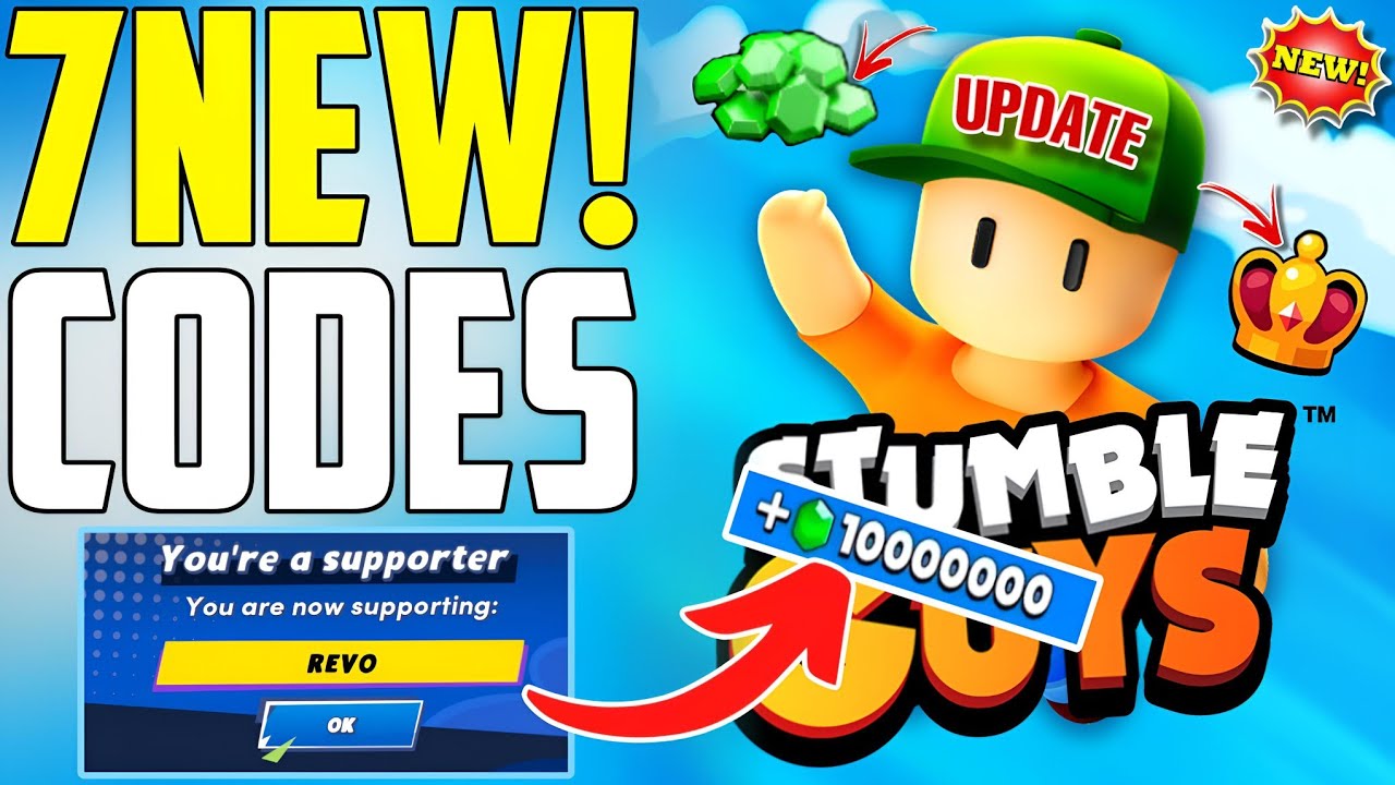 UPDATE!! CODES⚡STUMBLE GUYS GIFT CODES IN JULY 20245 - CODES FOR STUMBLE GUYS - STUMBLE - YouTube