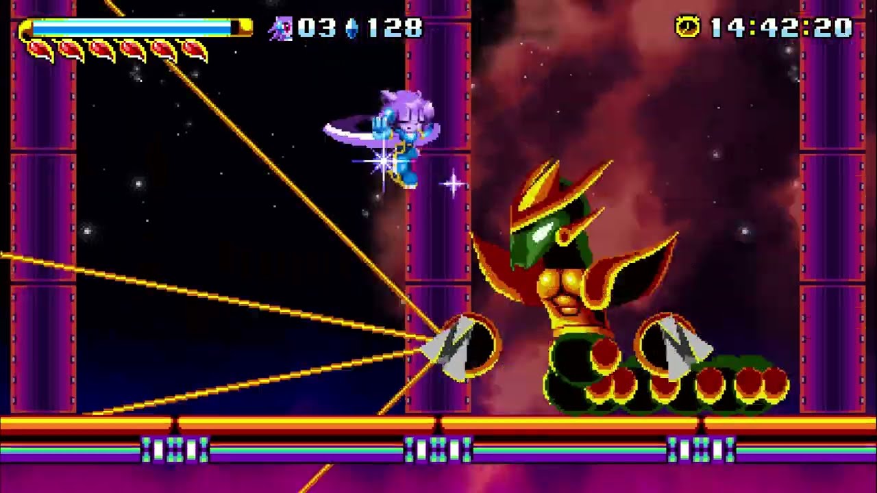 Freedom Planet: Mutant Serpentine boss fight (first run) - YouTube