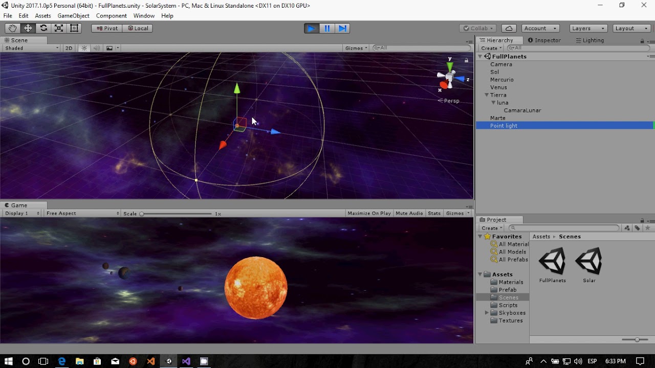 Unity - Sistema Solar - Extra Final - YouTube
