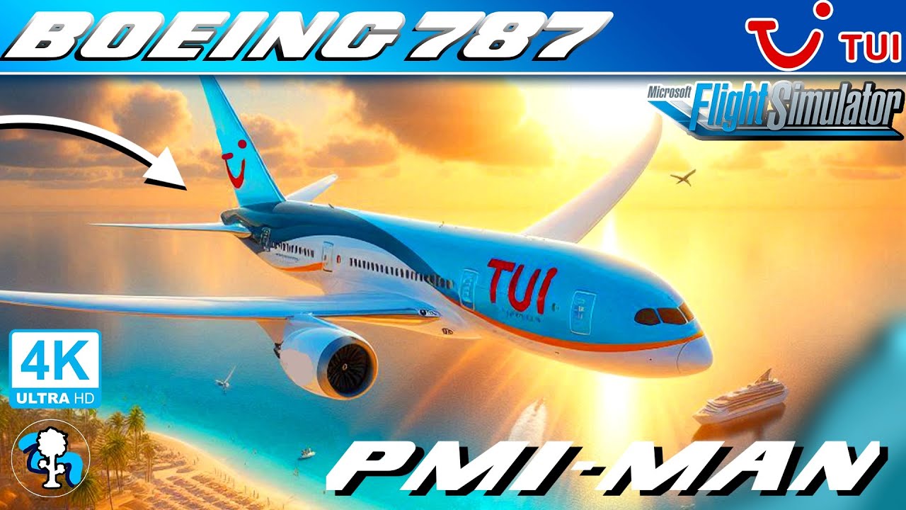 LIVE TUI Boeing 787-8 Mallorca - Manchester FULL FLIGHT - Microsoft ...