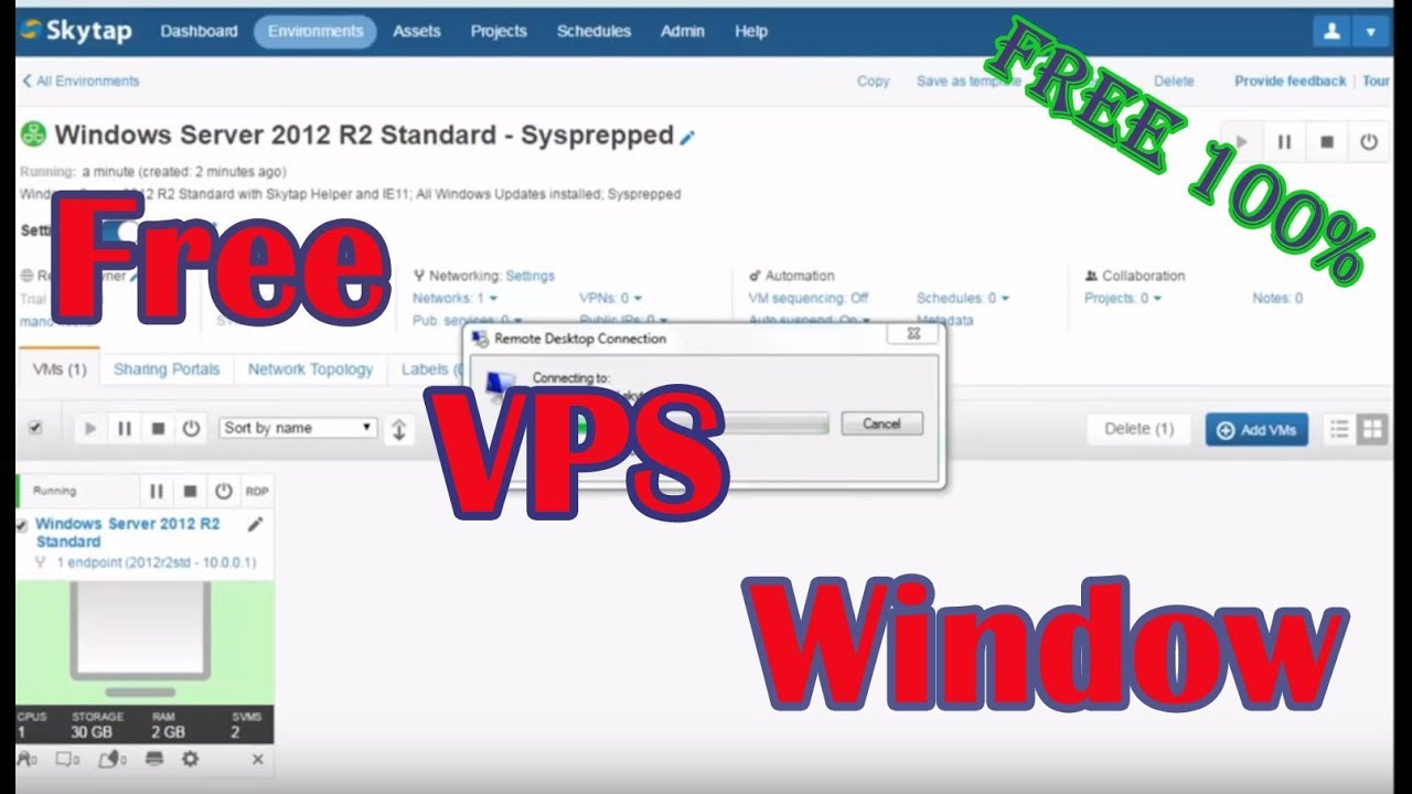 FREE VPS - VPS 30 DAYS FREE TRIAL - YouTube