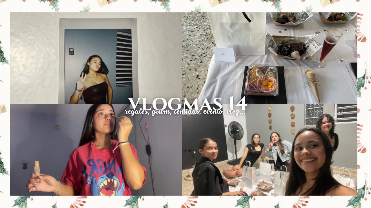 Vlogmas 14🎄🧣 ️ || vlog + grwm + comidas + evento - YouTube
