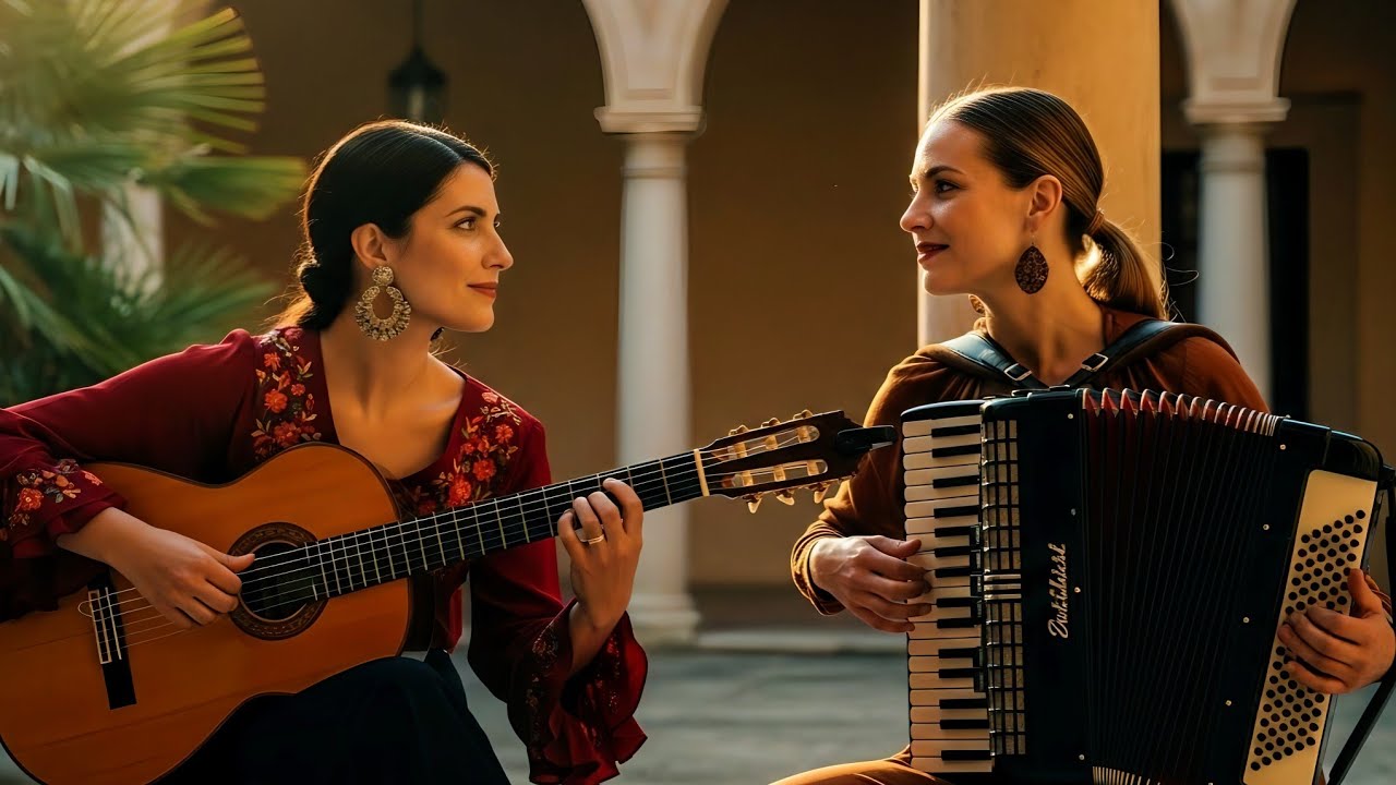 Spanish Guitar & Accordion Dream Instrumental | Heavenly Harmony for ...