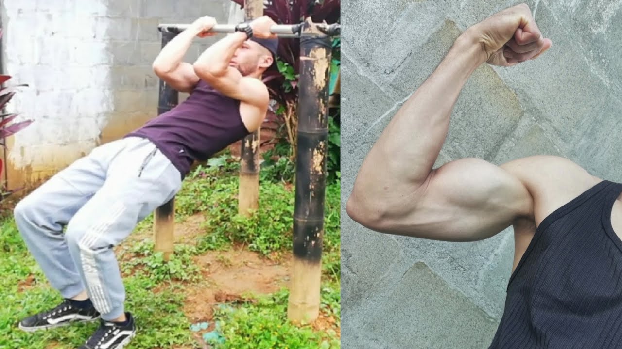 5 ejercicios para bíceps con calistenia - YouTube