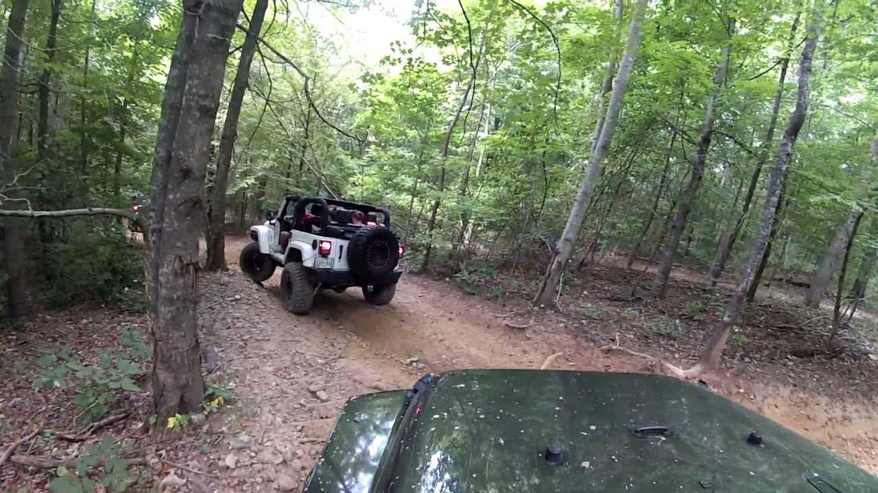 Follow The Wrangler Jeep JK Trail Riding Middle TN - YouTube
