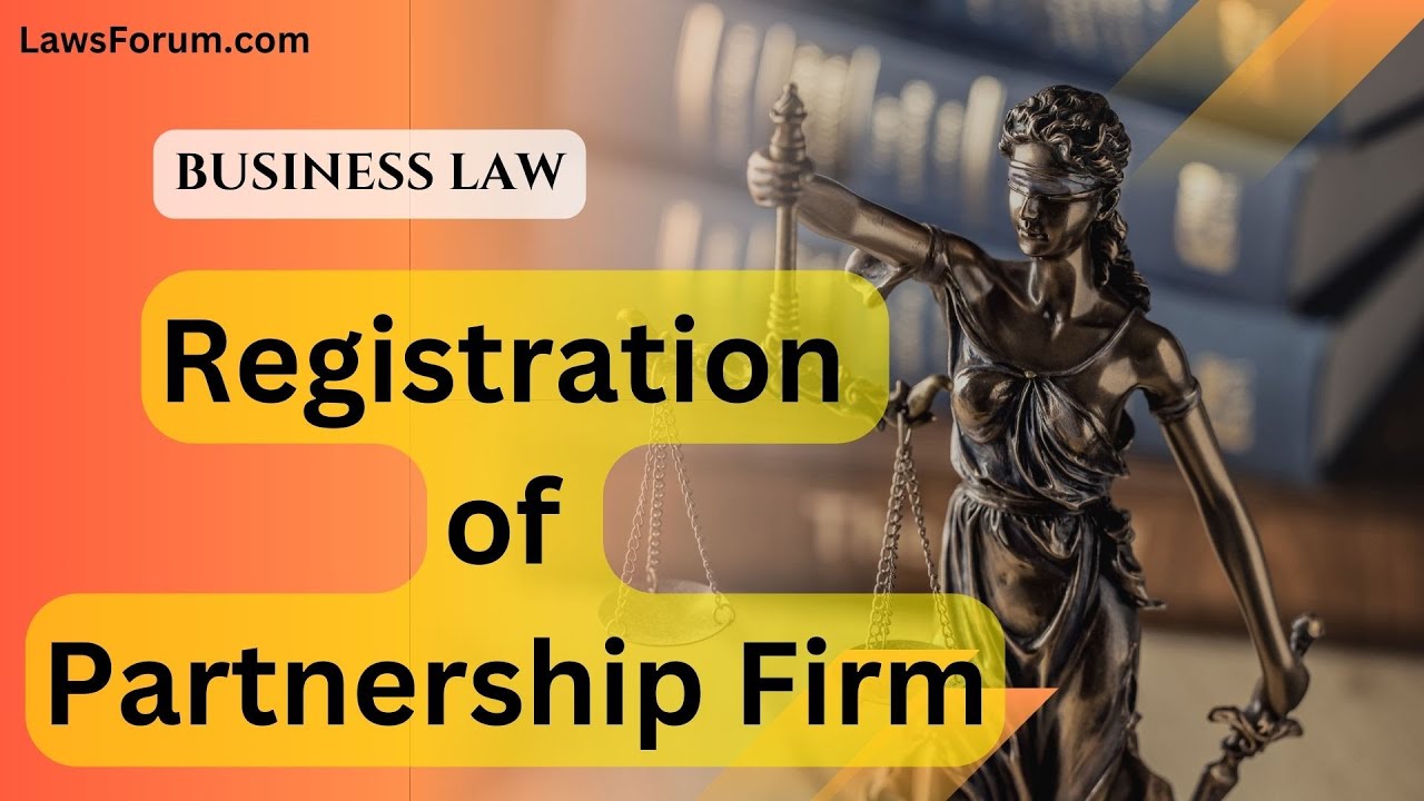 🎥 Registration of Partnership Firm: Business Law Explained! 📜 - YouTube