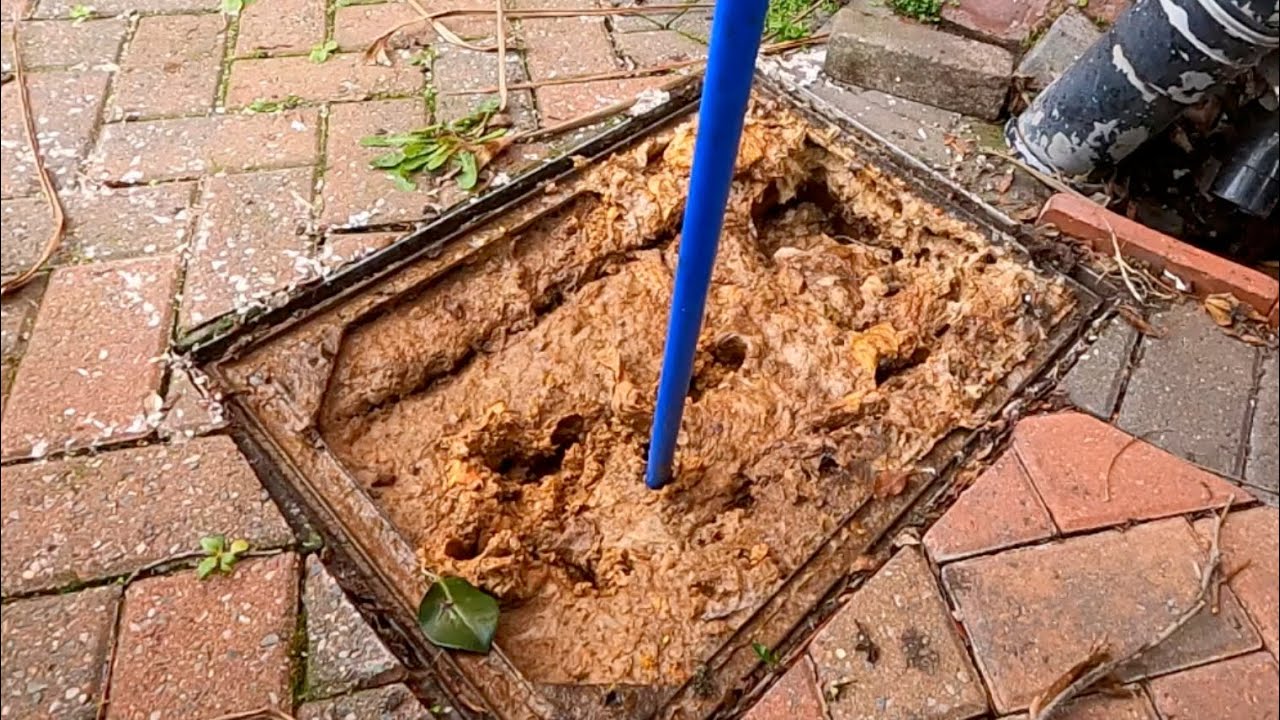 BLOCKED Solid Manhole VS Jetter 4 💪 - YouTube