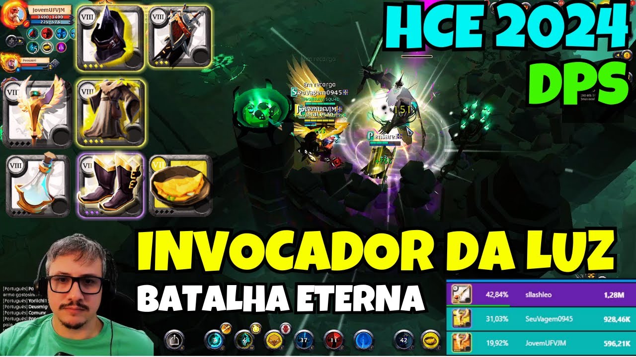 O CAJADO INVOCADOR DA LUZ é bom no HCE Albion Online 2024? - Novo DPS ...