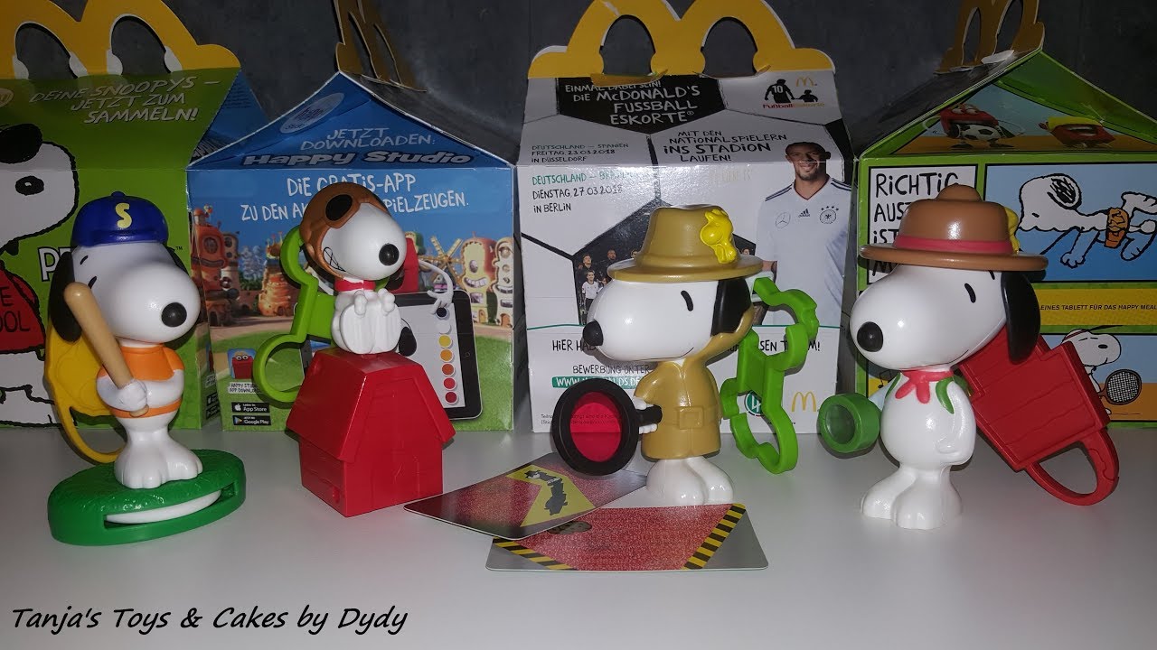 Snoopy Peanuts -Happy Meal- McDonalds 2018 - YouTube