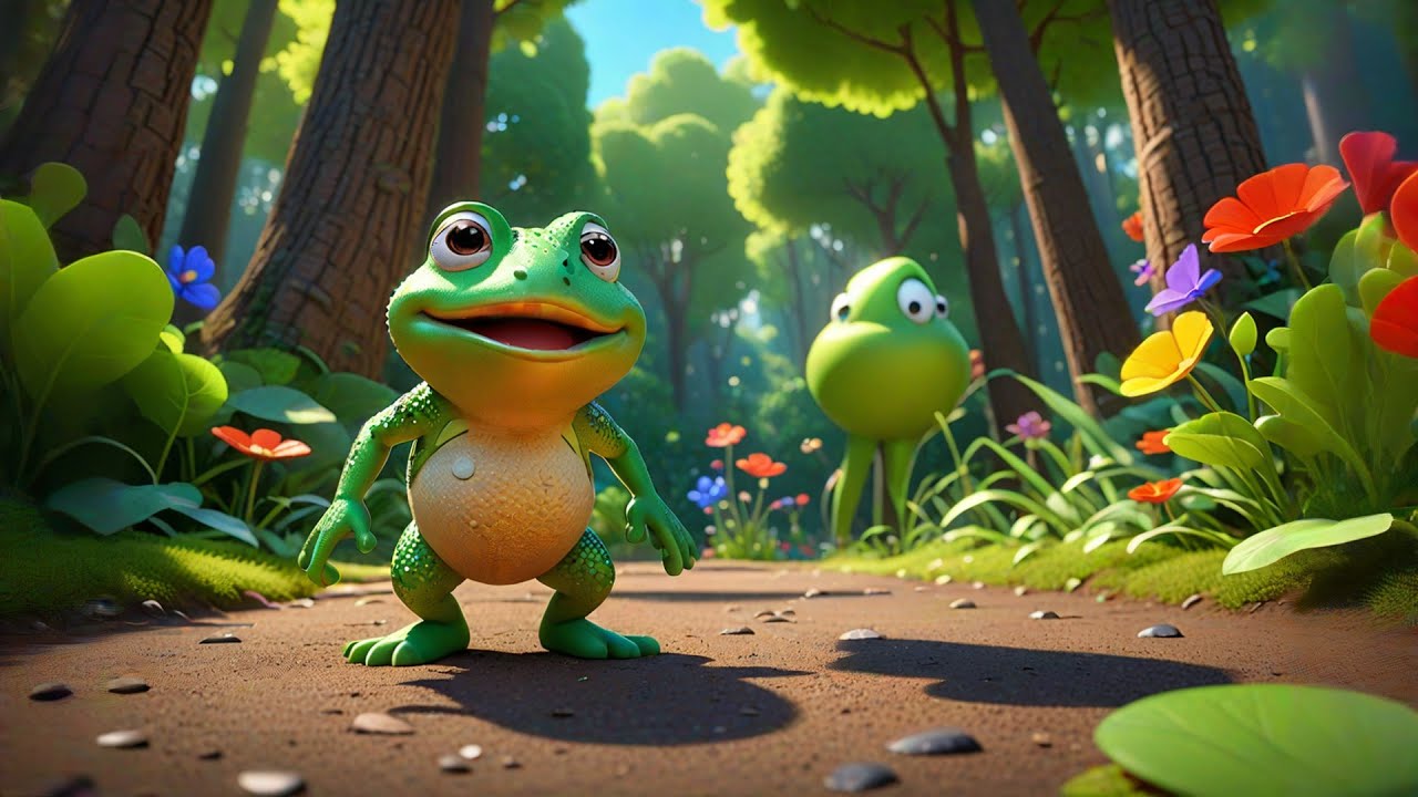 Five Tiny Toads Know Fast and Slow | Fast and Slow Song | Nursery ...