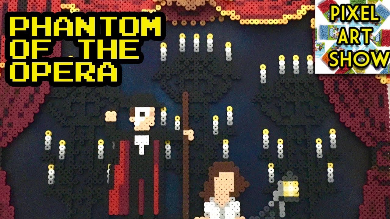 Perler Bead Phantom of the Opera Project - Pixel Art Show - YouTube