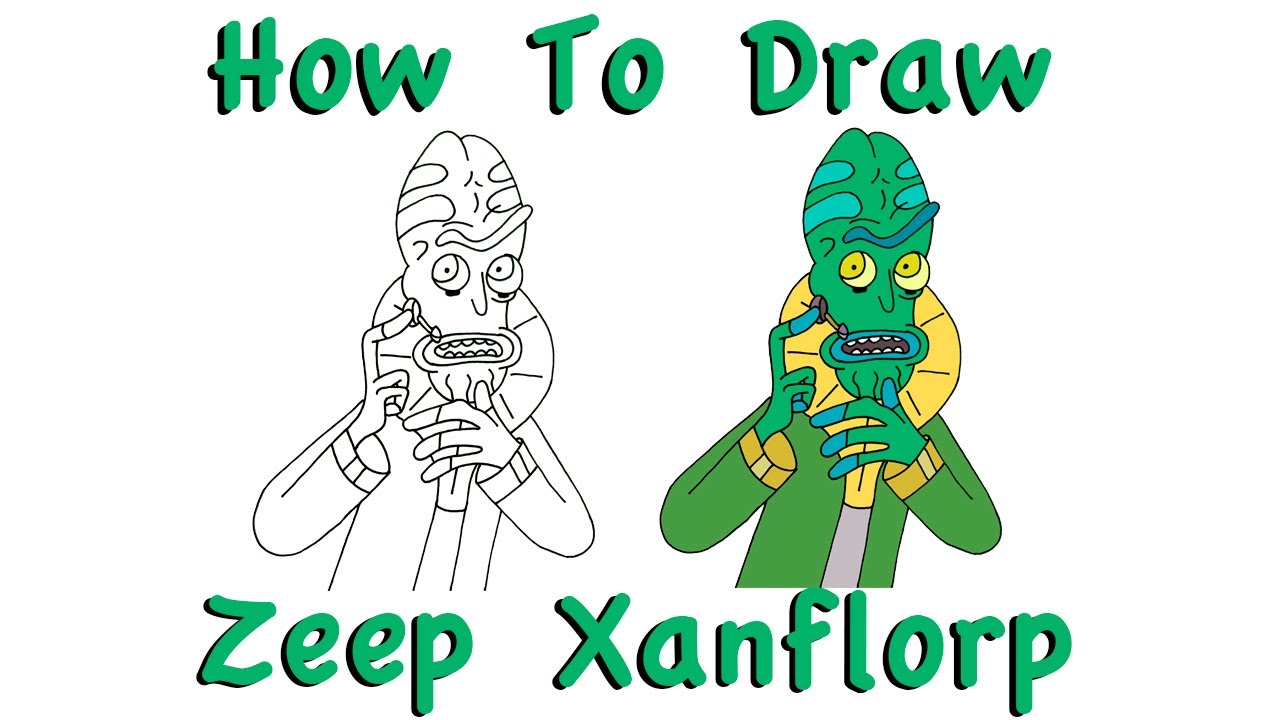 ️ How To Draw Zeep Xanflorp Preview | 1 Minute Time Lapse | Speed ...