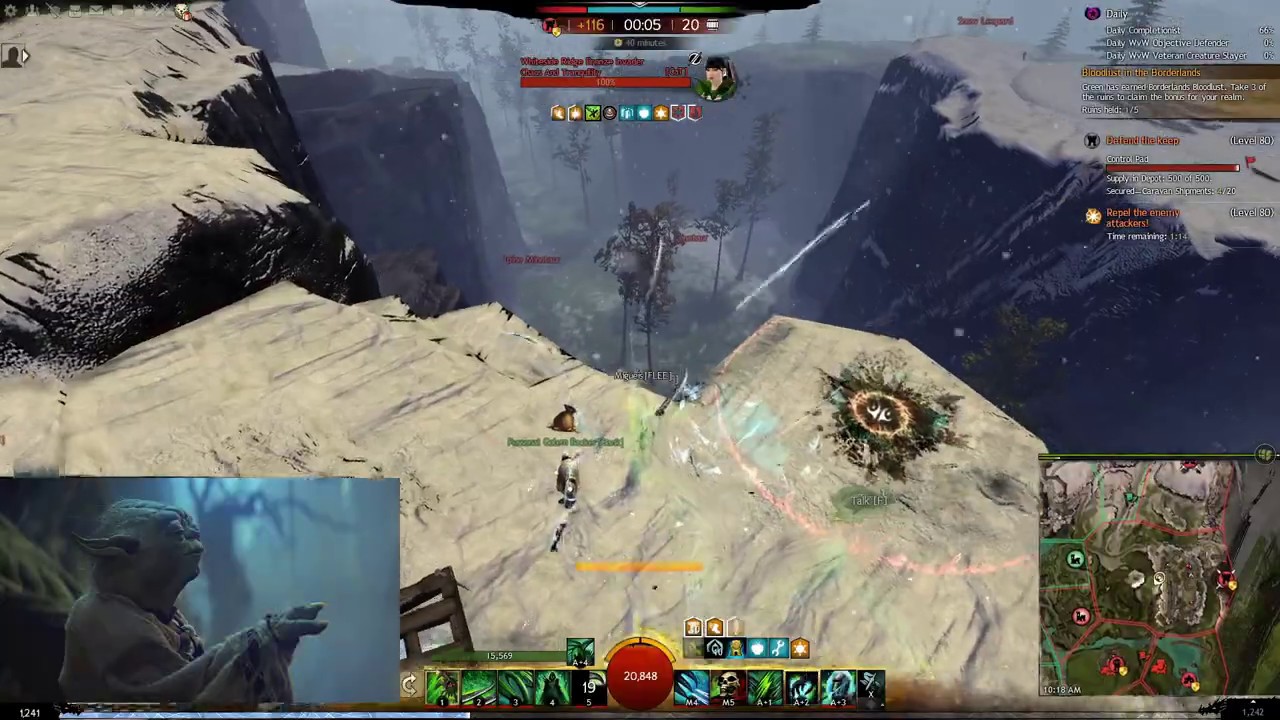 Guild Wars 2 wvw BOON Reaper uses the force - YouTube