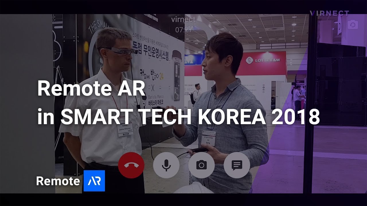 [VIRNECT] Remote AR in Smart tech Korea 2018 - YouTube