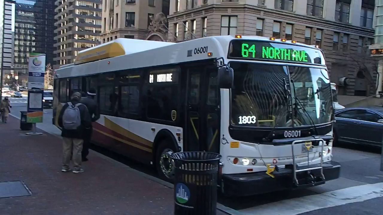 MTA Maryland New Flyer DE40LFR 06001 on the 64 - YouTube