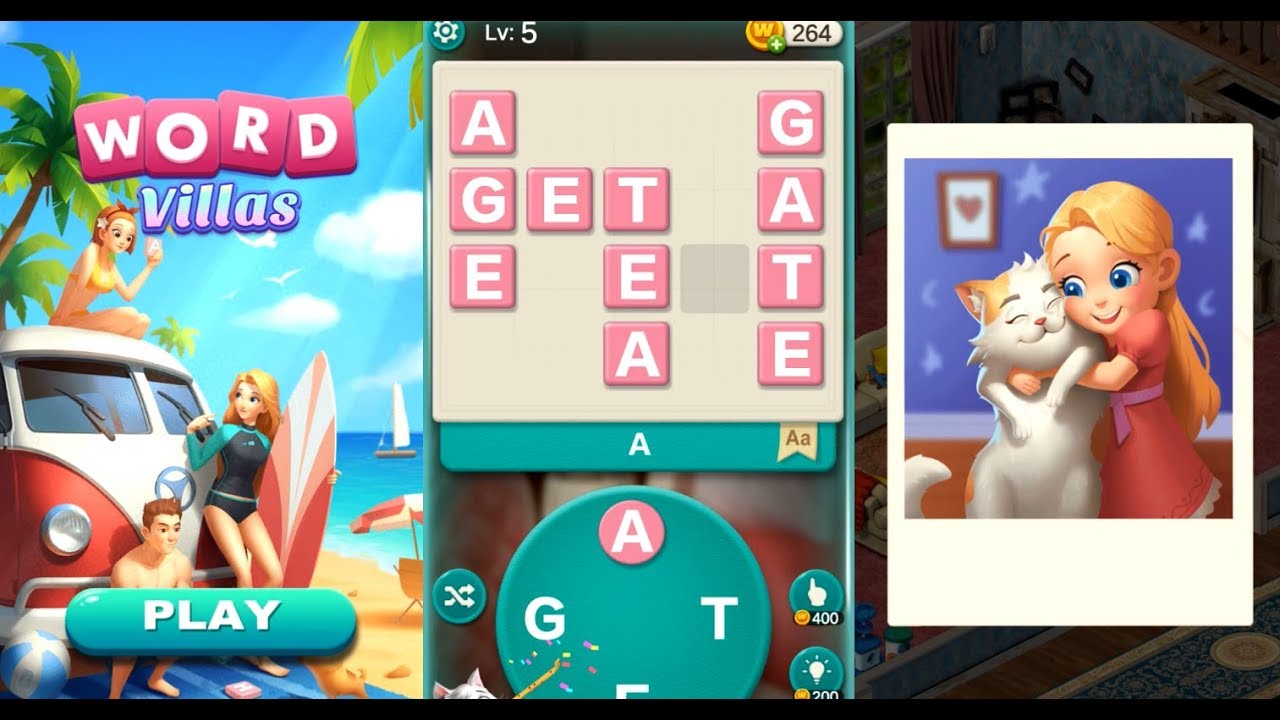 Word Villas Day 1 | Level 1 to 10 | Introduction Tutorial iOS Gameplay ...