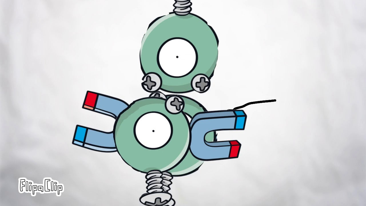Magnemite evolves gif - YouTube