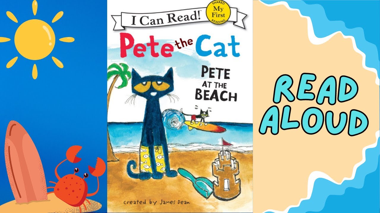 Pete the Cat // Pete at the beach - YouTube