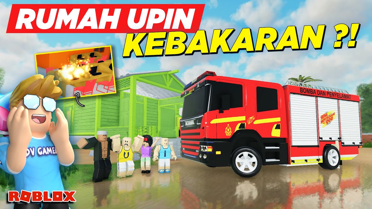 NYOBAIN TRUK PEMADAM KEBAKARAN UPIN IPIN !! ROLEPLAY KAMPUNG DURIAN ...