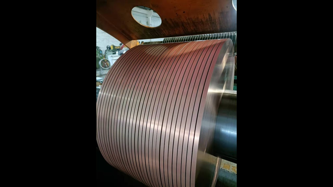 Production of Perforated Metal Straps - YouTube