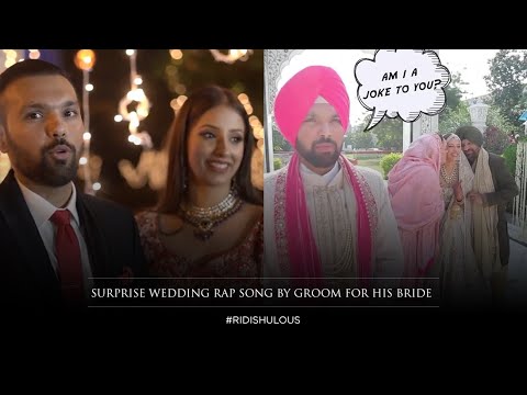 Surprise Wedding Rap Song by Groom for his Bride | #Ridishulous - YouTube