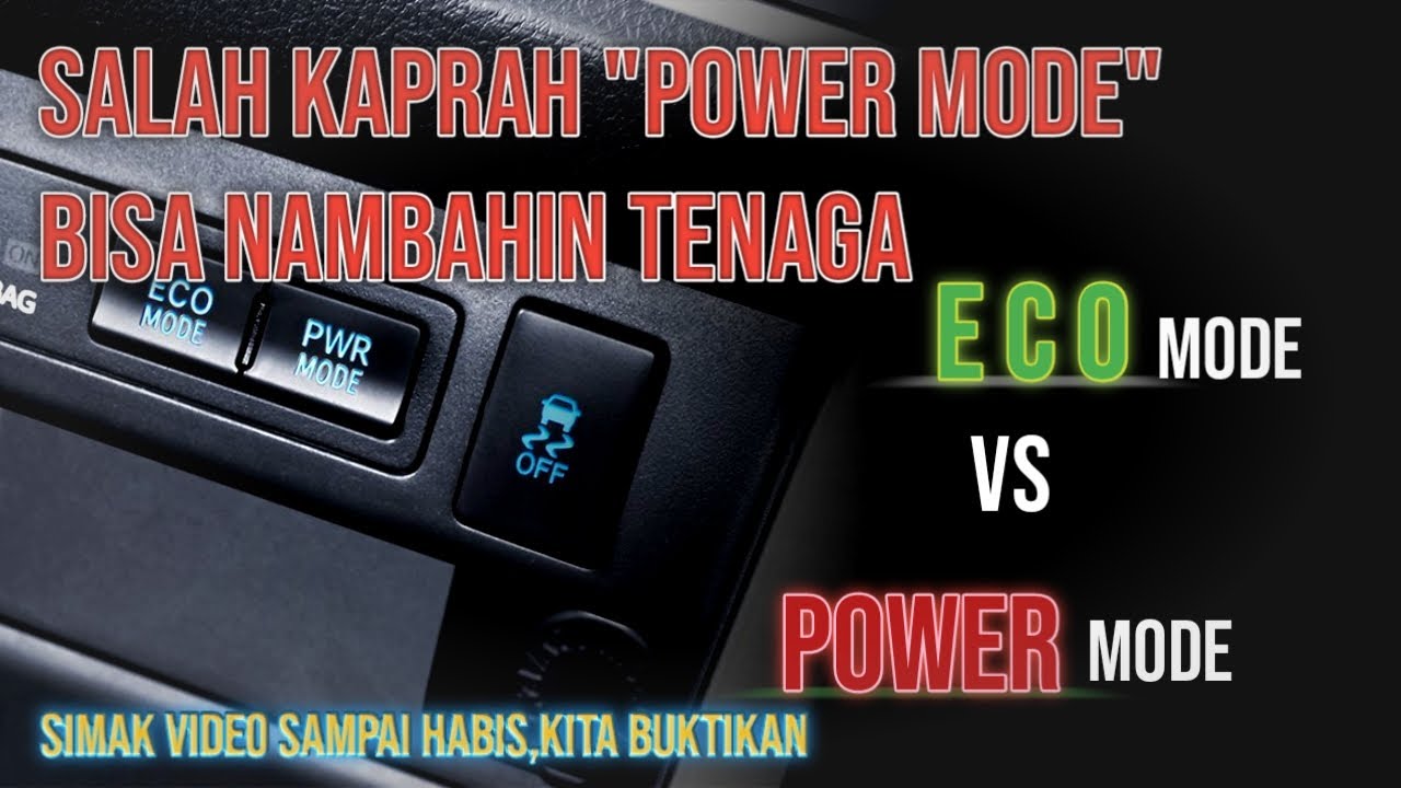 ECO mode vs POWER mode all new innova reborn,mana yang lebih baik ...