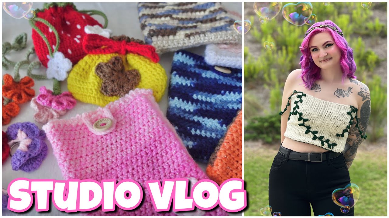 studio vlog 002- preparing for launch + showcasing products 🫶🏻 - YouTube