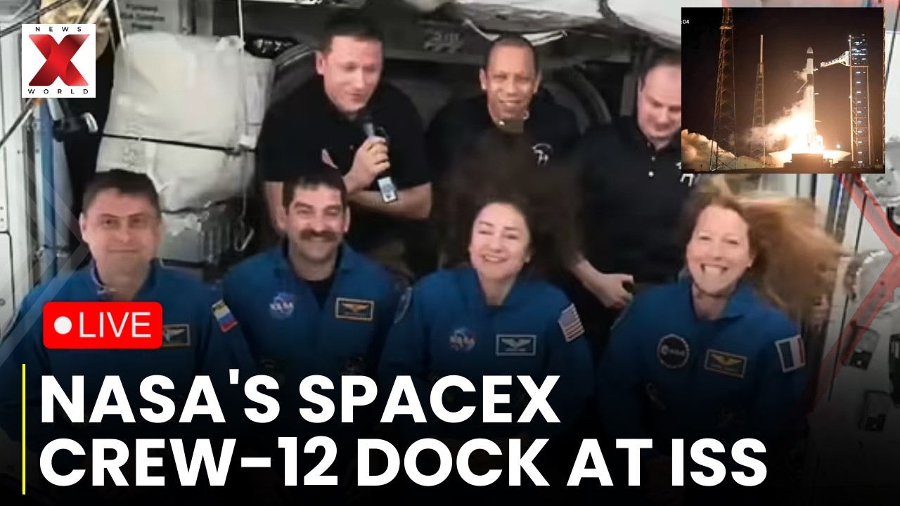 LIVE: NASA's SpaceX Crew-12 Enters International Space Station for ...
