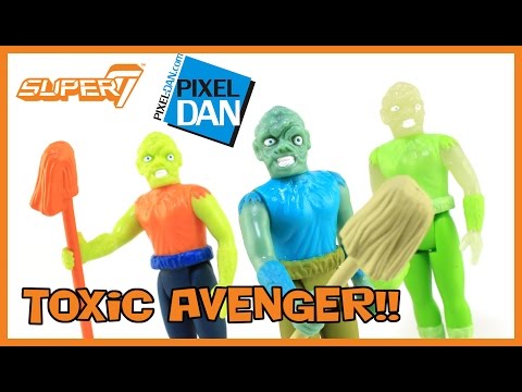 Toxic Avenger Super7 ReAction Figures Toxic Crusaders Troma Video Review