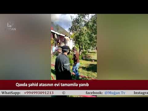 Şəhid atasının evi yanıb kül oldu
