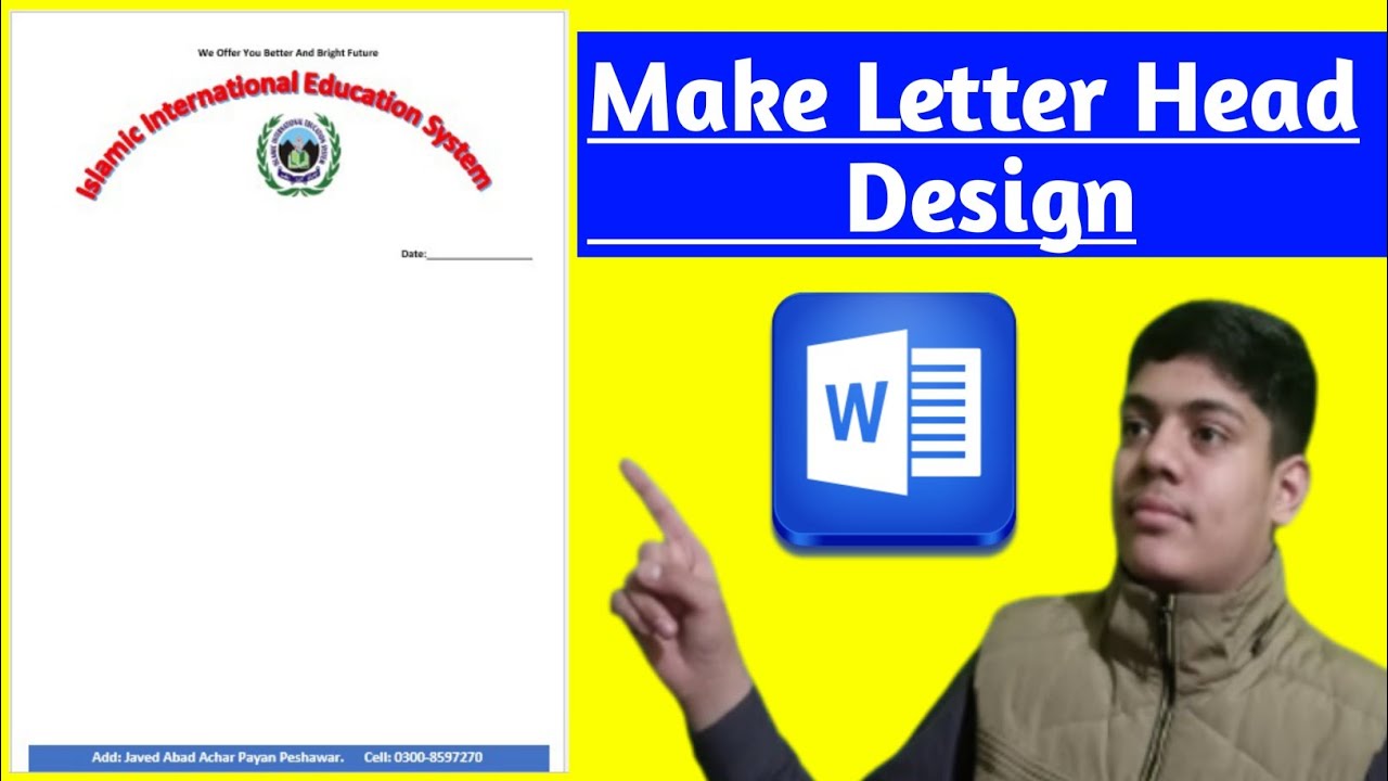 How to Make Letter Pad Design in MS Word. With Easy and Simple Method ...