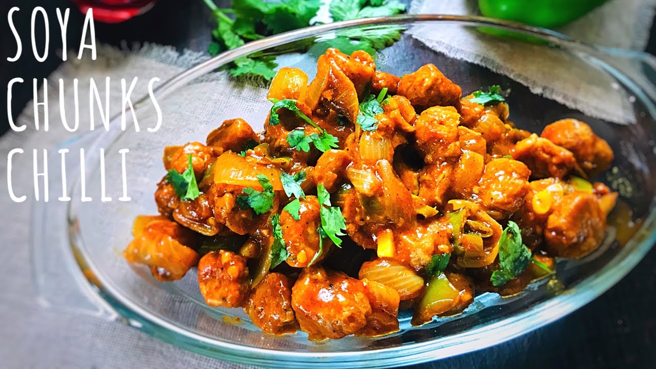 SOYA CHUNKS CHILLI| Fazu’s Kitchen Diary - YouTube