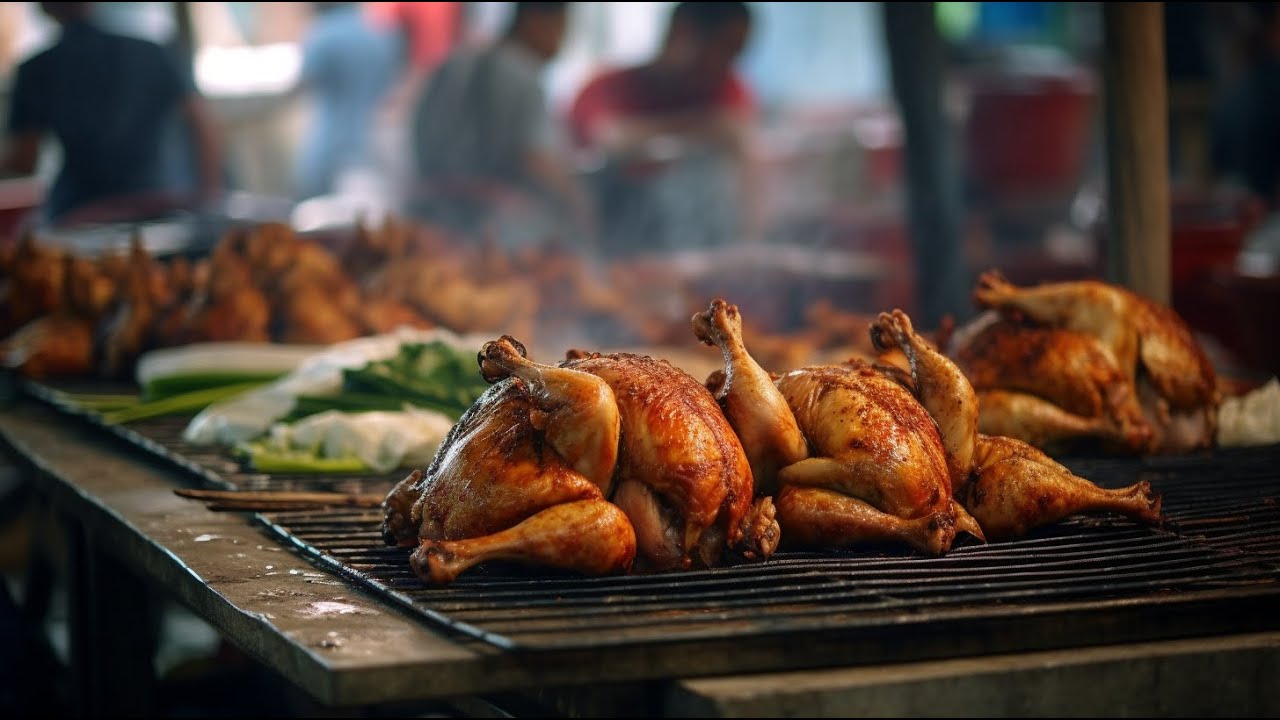Juicy Grilled Chicken That Guarantees Deliciousness - street food - YouTube