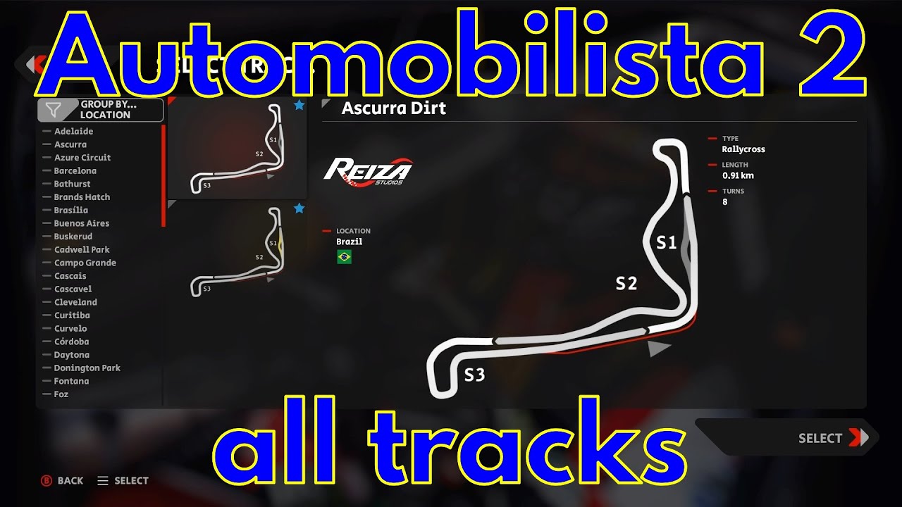 Automobilista 2 AMS2 all tracks July 2023 track list - YouTube