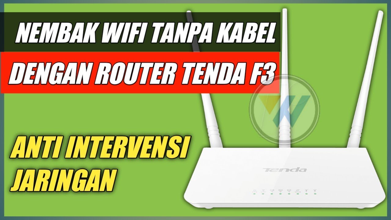 🔴 CARA NEMBAK WIFI TANPA KABEL DENGAN ROUTER TENDA F3 MODE PPPoE + WISP - YouTube