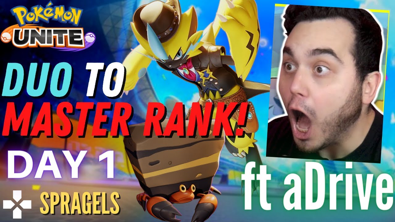 Day 1 ft @aDrive!! *Duo To Master Rank Season 4* - Pokemon Unite - YouTube