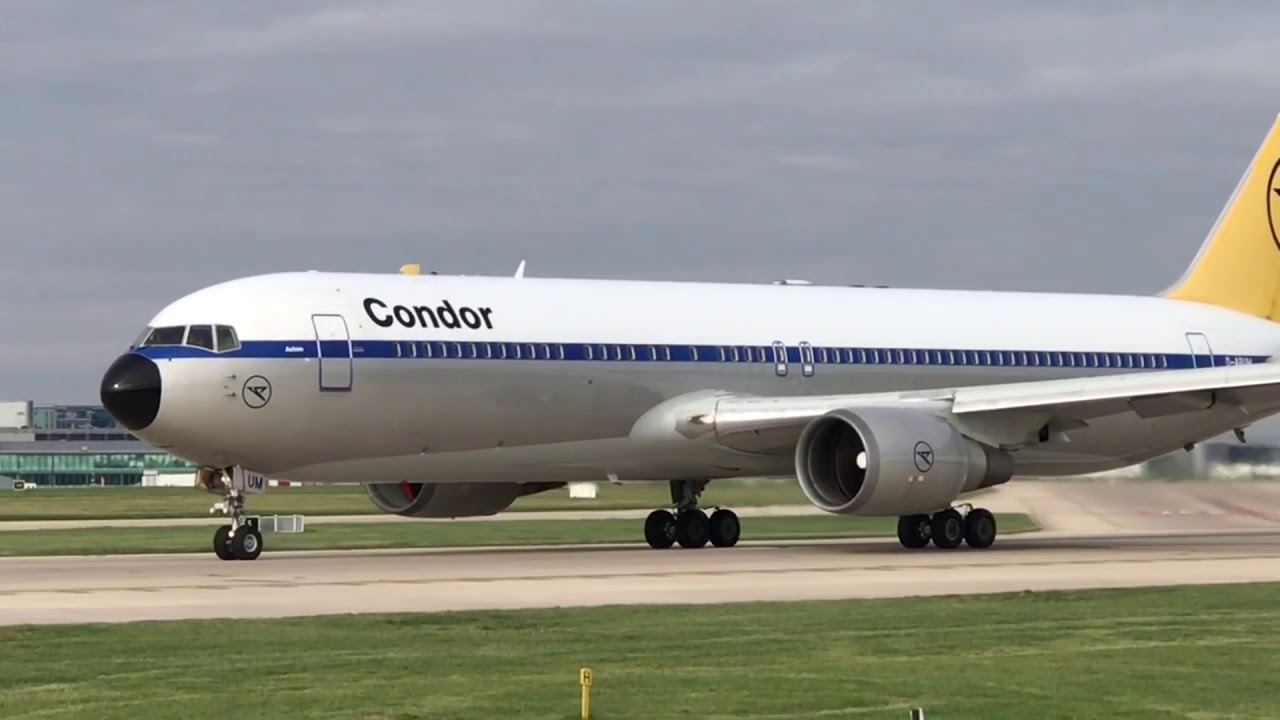 RARE...Condor Retro Boeing 767-31B (ER) | D-ABUM | Manchester Airport ...