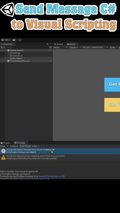 How To Send Message From C To Visual Scripting Madewithunity Gamedev Unity Unitynocode