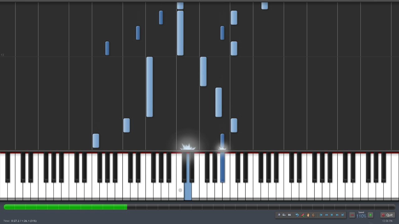 Guild Wars 2 gamescom trailer piano (synthesia 110% speed) - YouTube
