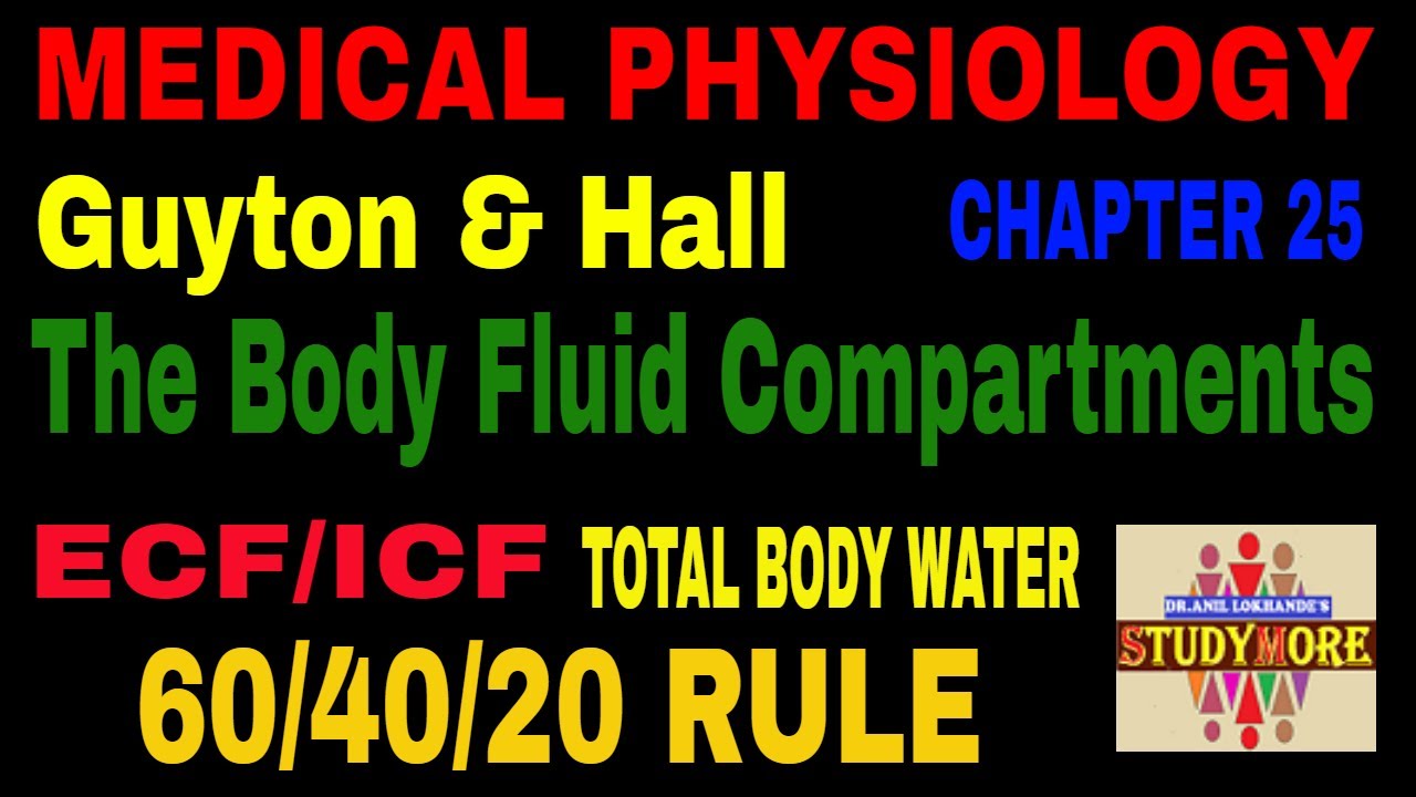 body fluid compartments physiology/body fluid distribution/guyton ...