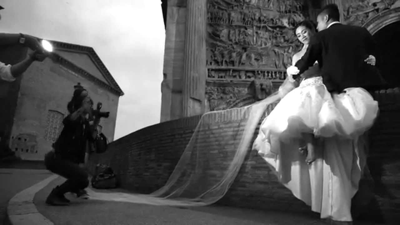 Zabrina Deng photo session in Rome - Caly & Jeffery engagement - YouTube